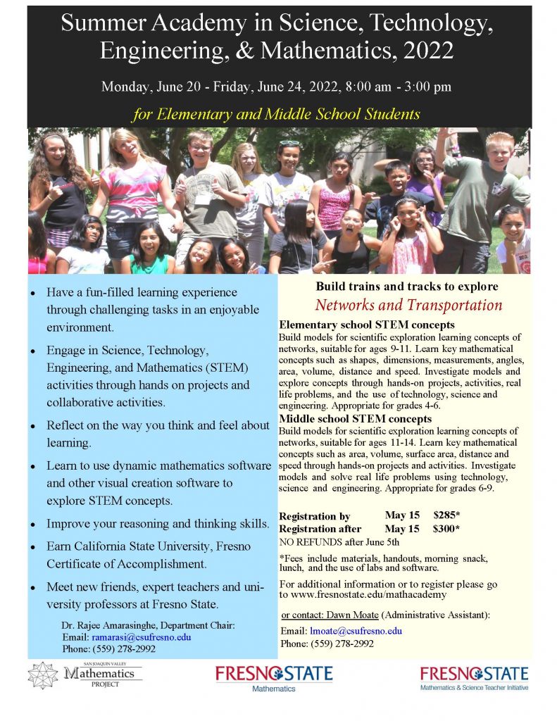 Summer Academy in Science, Technology, Engineering & Mathematics ...